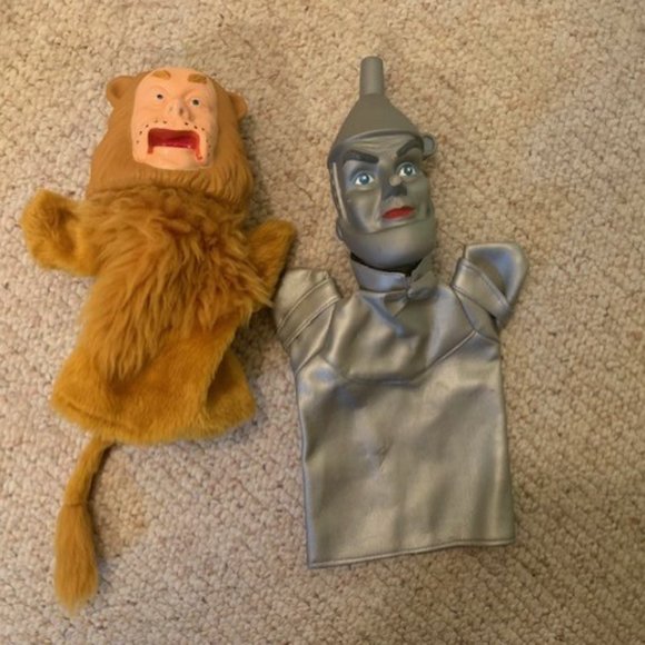 Other | Vintage 1988 Wizard Of Oz Hand Puppets Lion And Tin Man | Poshmark